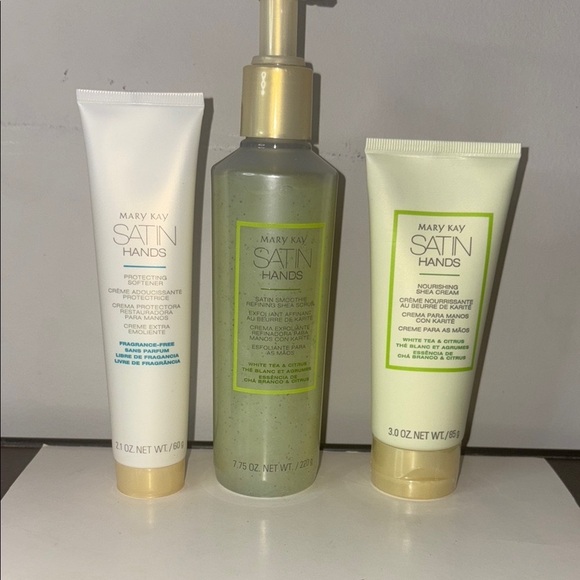Mary Kay | Bath & Body | Mary Kay Satin Hands Trio White And Green ...